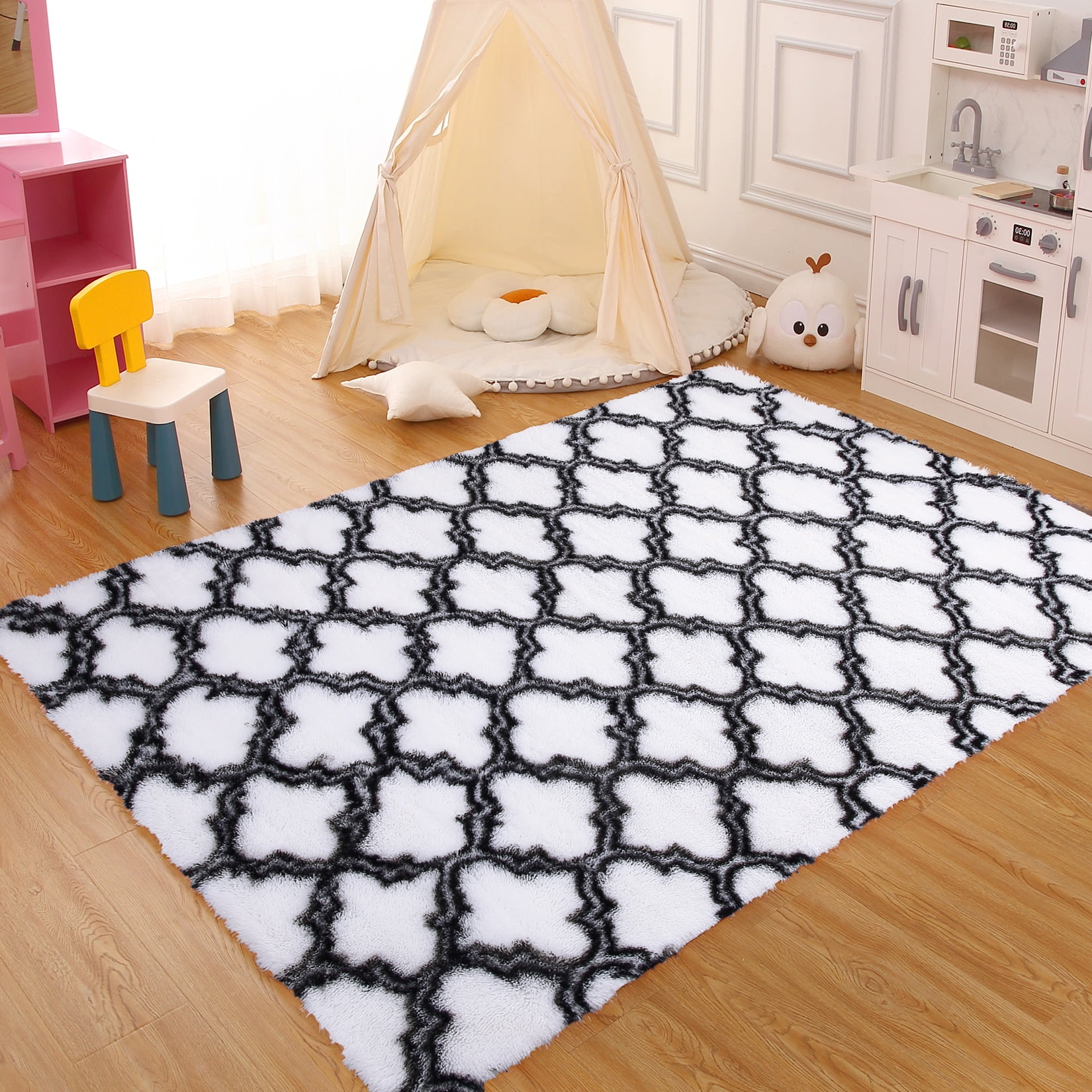 HOMERRY Area Rugs 8' x 10' Modern Fluffy Rug Plush Rug Ultra-Soft High ...