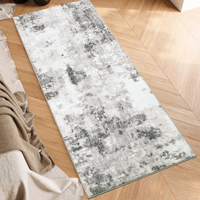 HOMERRY Runner Rug 2' x 6' Abstract Area Rug for Living Room Low Pile ...