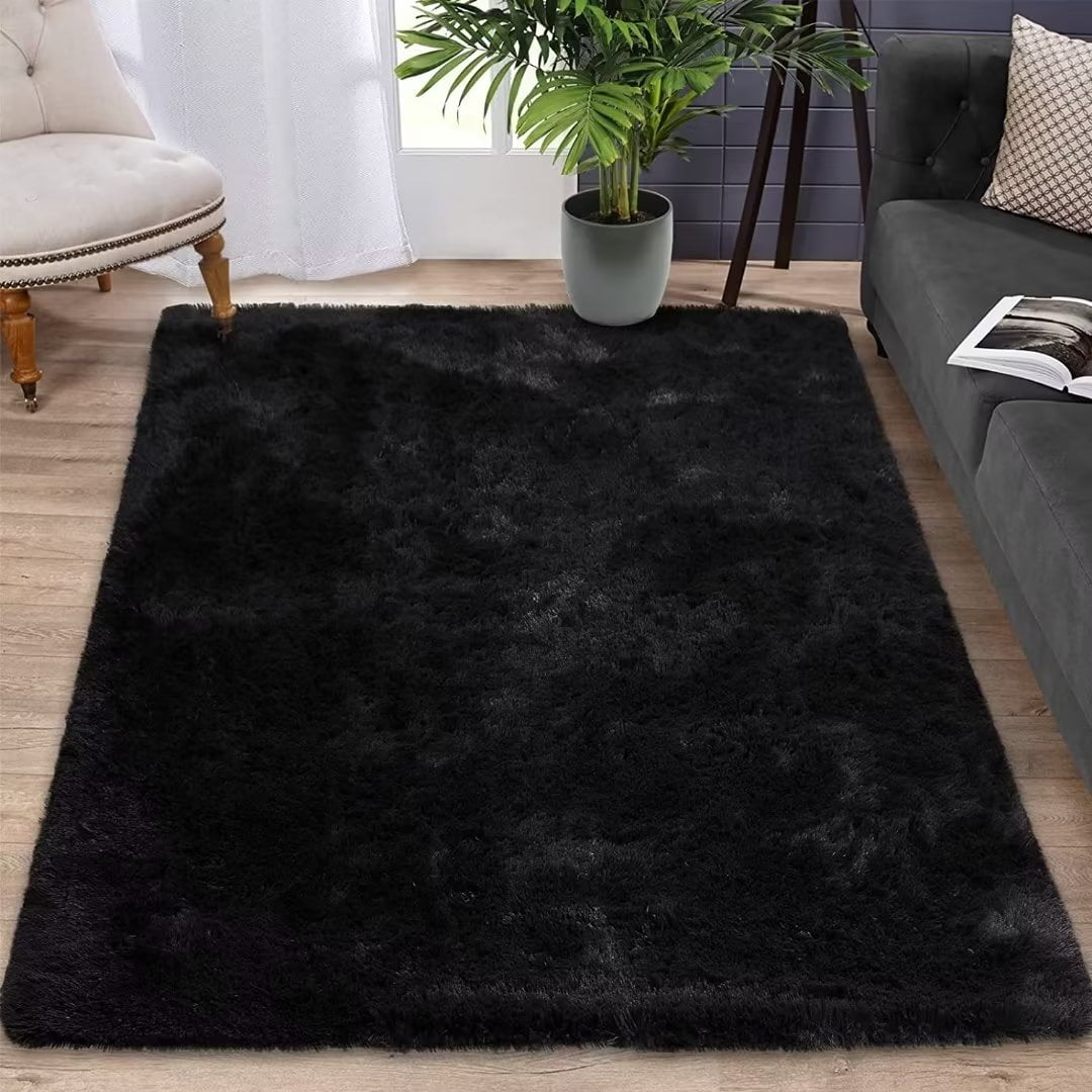 HOMERRY Shag Area Rug 3'x5' Soft Small Rectangle Carpet for Bedroom ...