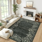 HOMERRY Washable 8' x 10' Area Rug for Living Room Farmhouse Modern ...