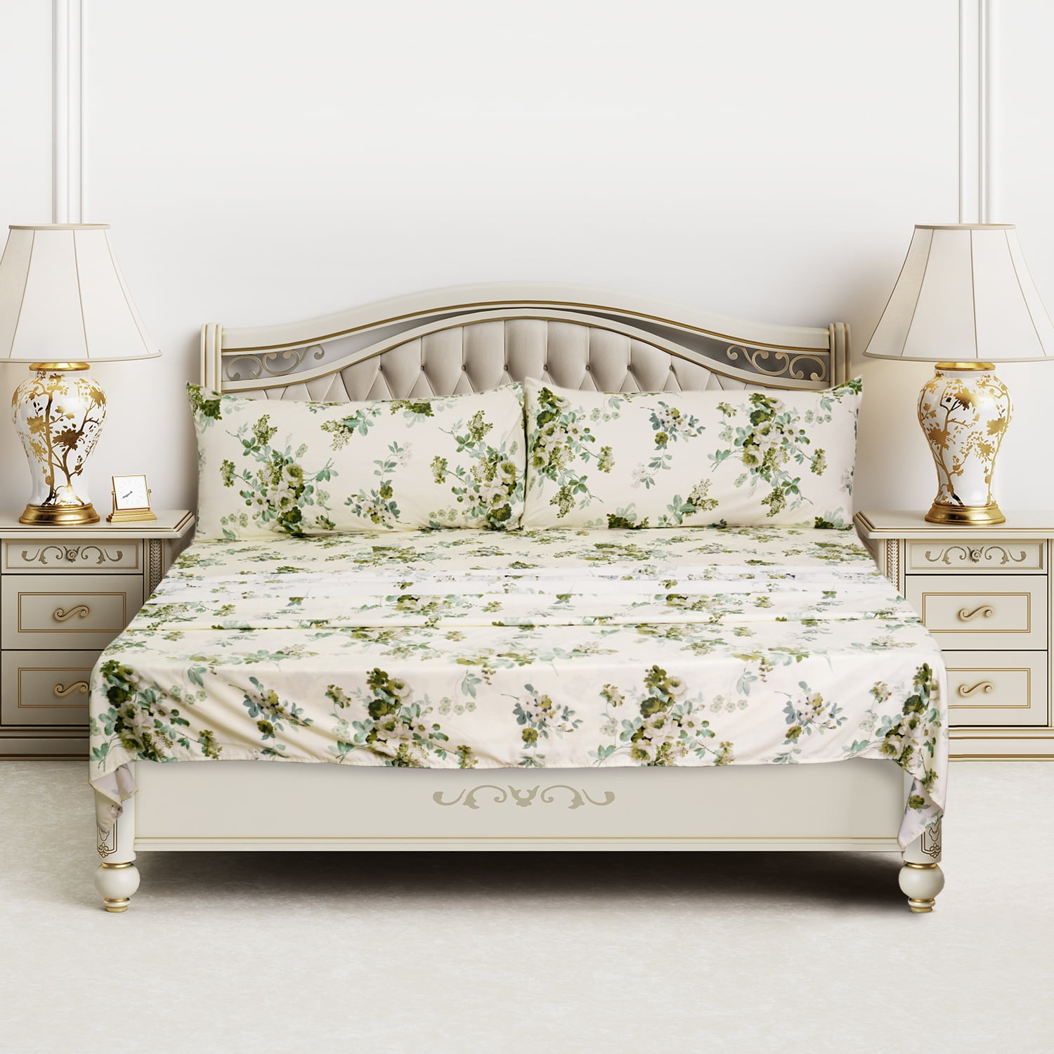 HOMES PERCEPTION 3 Pcs Twin Microfiber Sheet Sets – 16” Extra Deep Pocket Wrinkle Free ...