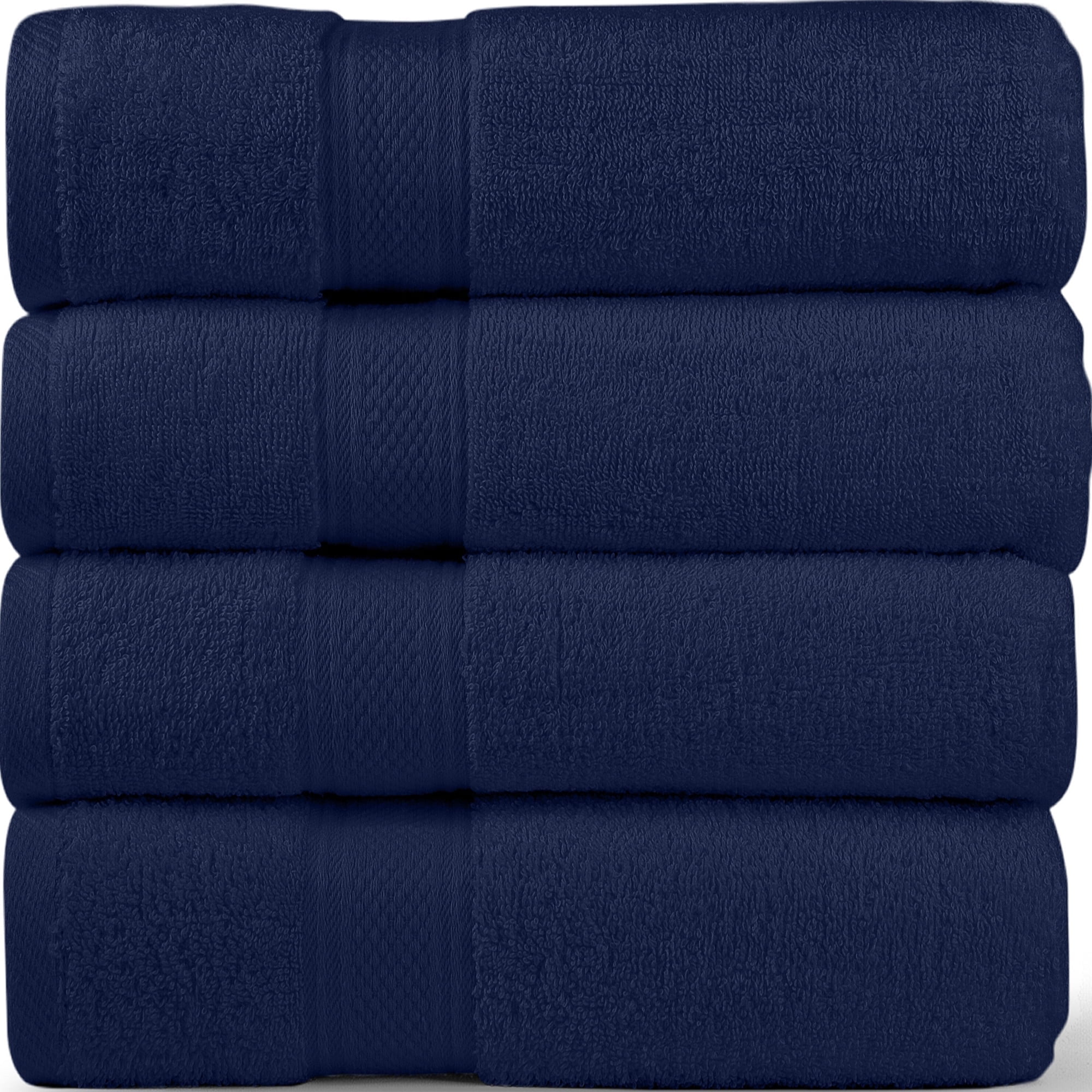 HOMES PERCEPTION Luxury 4 Pack Bath Towels, 100% Cotton, 500 GSM, 27x54 ...