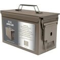 HOMESTEAD 50 Cal Metal Ammo Can - New Steel M2A1 Military Ammo Box, Airtight and Water-Resistant ...