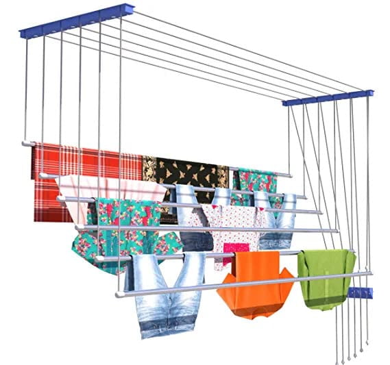 HOMEWELL LIFE Ceiling Cloth Dryer for Balcony Pulley Hanging Wall ...