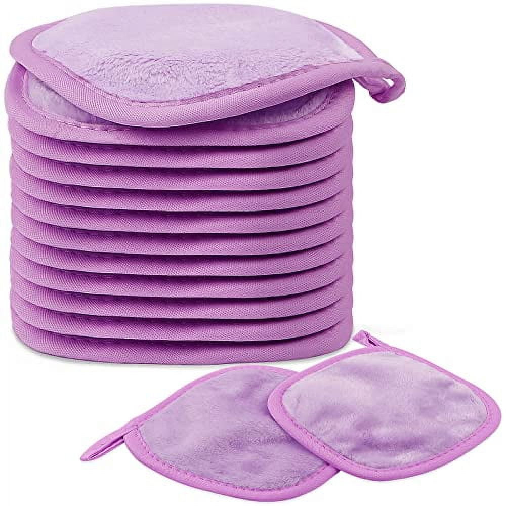 HOMEXCEL Makeup Remover Cloth 12 Pack,Reusable Makeup Remover Pads ...