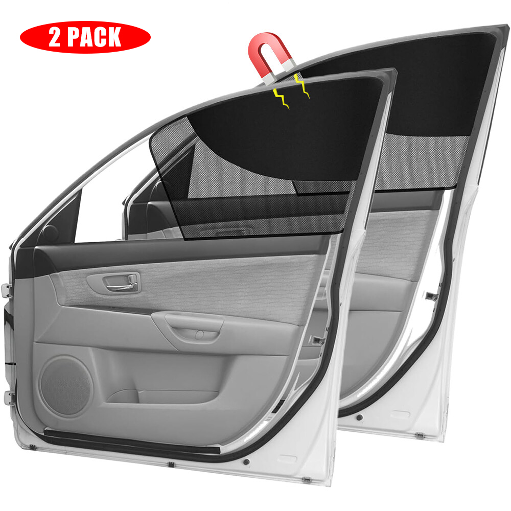 HOMEYA 2 PCS Magnetic Car Window Sun Shade, Double Layer Auto Side ...