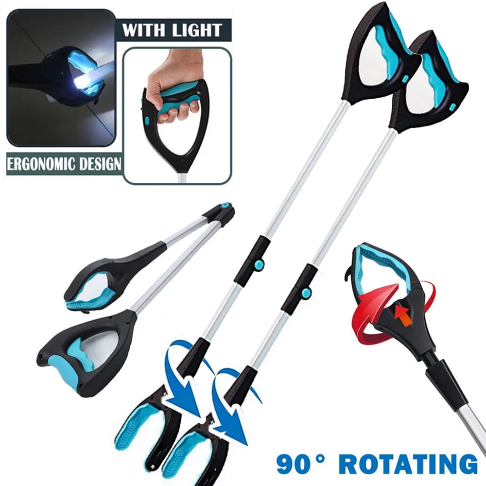 HOMEYA Aluminum Handheld Foldable Grabber Reacher Tool, 32inch/19inch ...