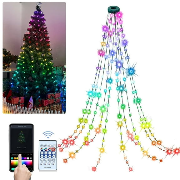 4 Pack Christmas Pathway Lights Outdoor, RGBW Smart Lights with APP ...