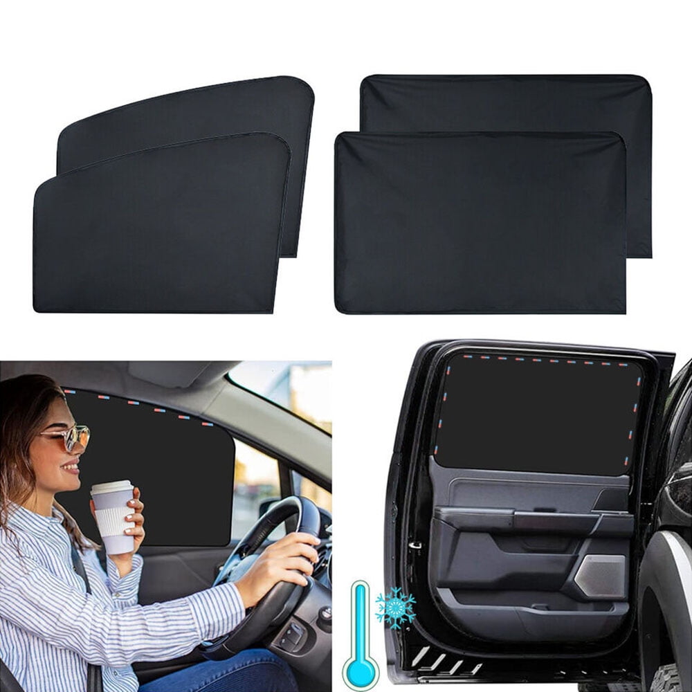 HOMEYA 4 Pack Car Window Shades,Magnetic Side Window Sun Shade,Block ...