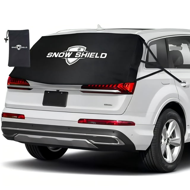 HOMEYA 600D Car Rear Window Snow Cover SUV Back Windshield Winter Dust Rain Ice Protector ...