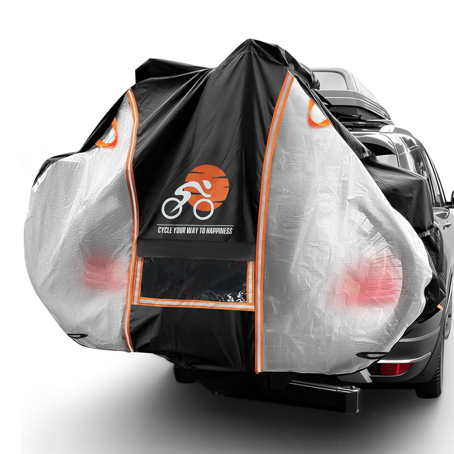 HOMEYA Bike Cover for Transport on Rack, Bicycle Covers for 2 Bikes on ...