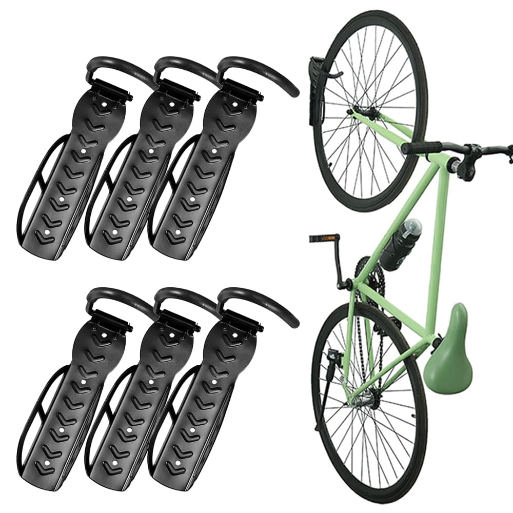 HOMEYA Bike Rack Garage Wall Mount,1/2/4/6-Pack Bike Hanger Hooks ...