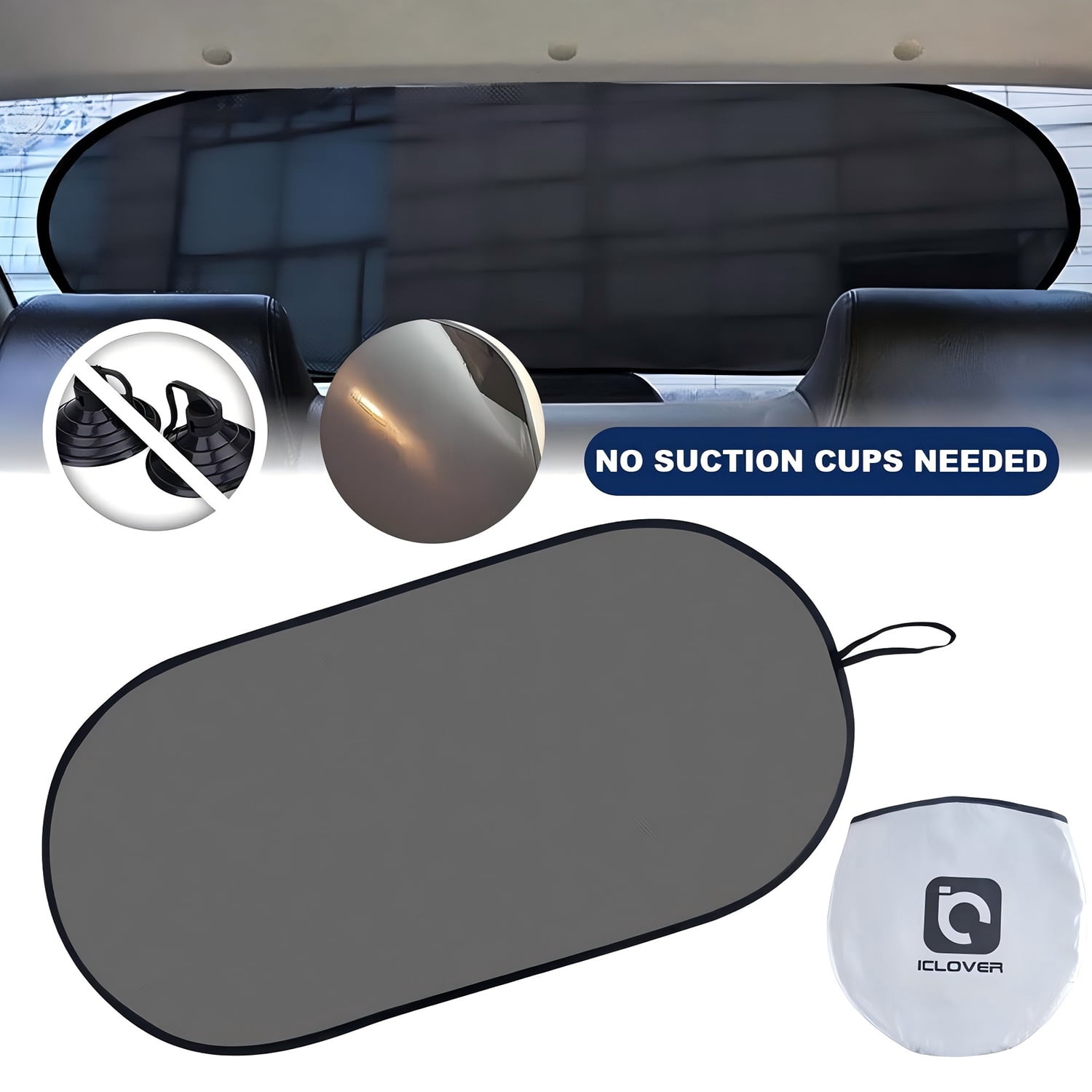 HOMEYA Car Rear Window Sun Shade Static Cling Back Windshield Baby Pet ...