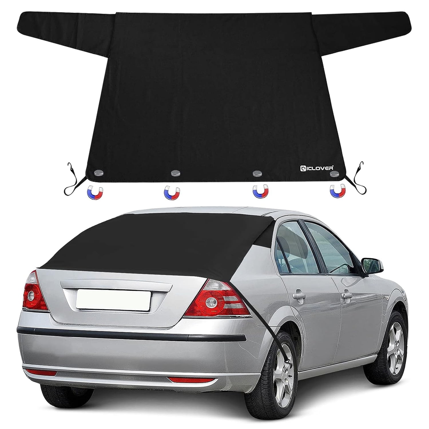 HOMEYA Car Rear Windshield Snow Ice Cover with Magnetic, Windscreen ...