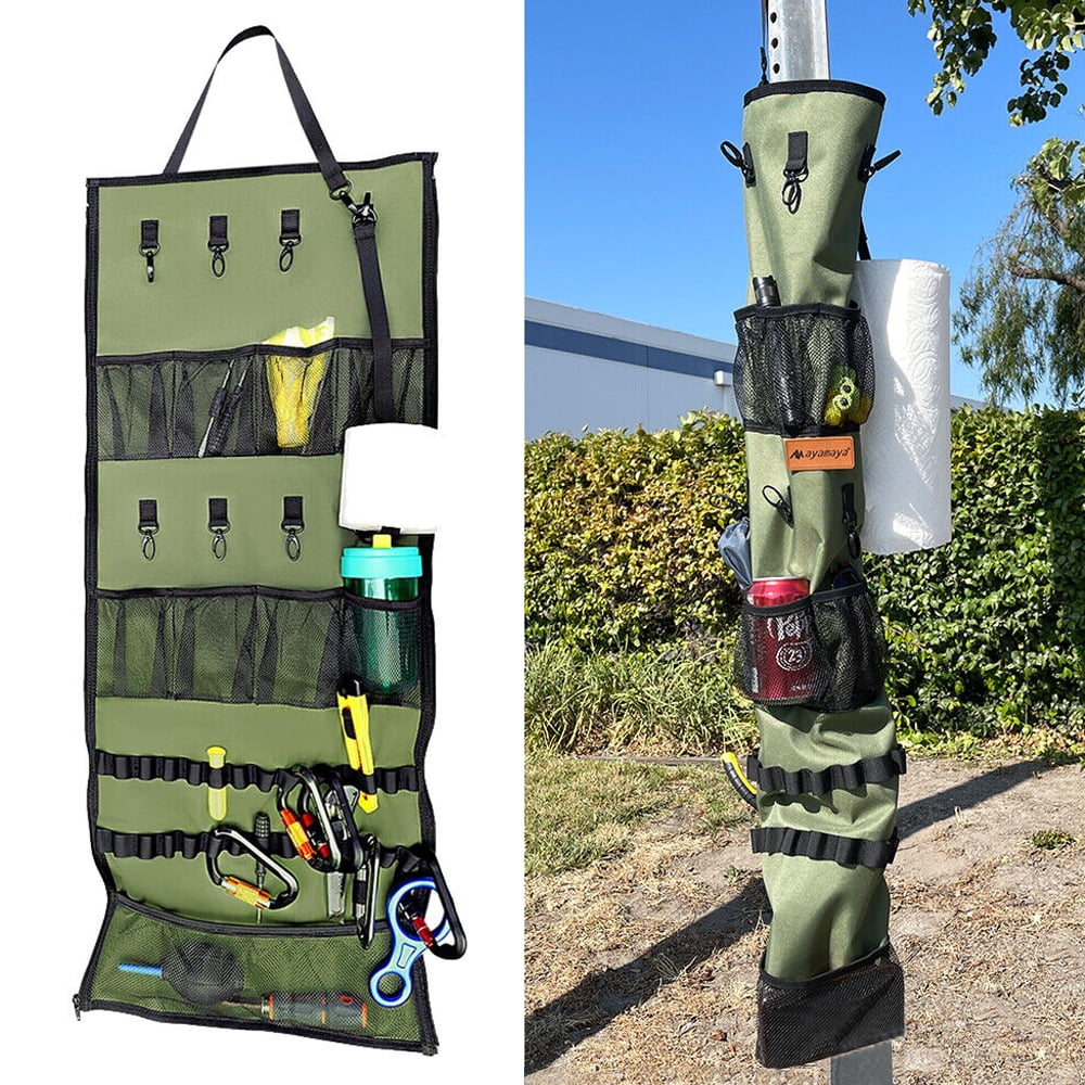 HOMEYA Hanging Storage Canopy Organizer Camping Awning Holder Outdoor ...