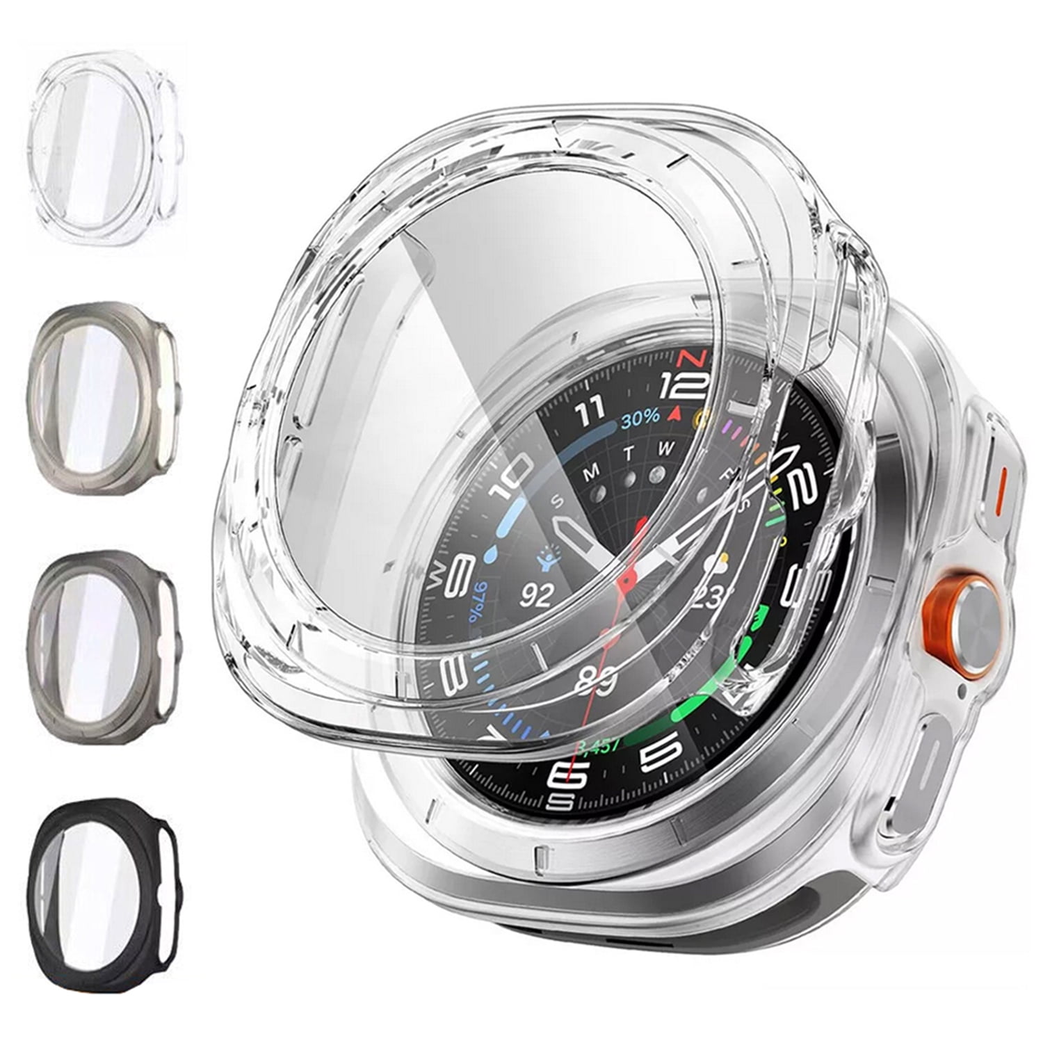 HOMEYA Hard PC Screen Protector Case for Samsung Galaxy Watch Ultra ...