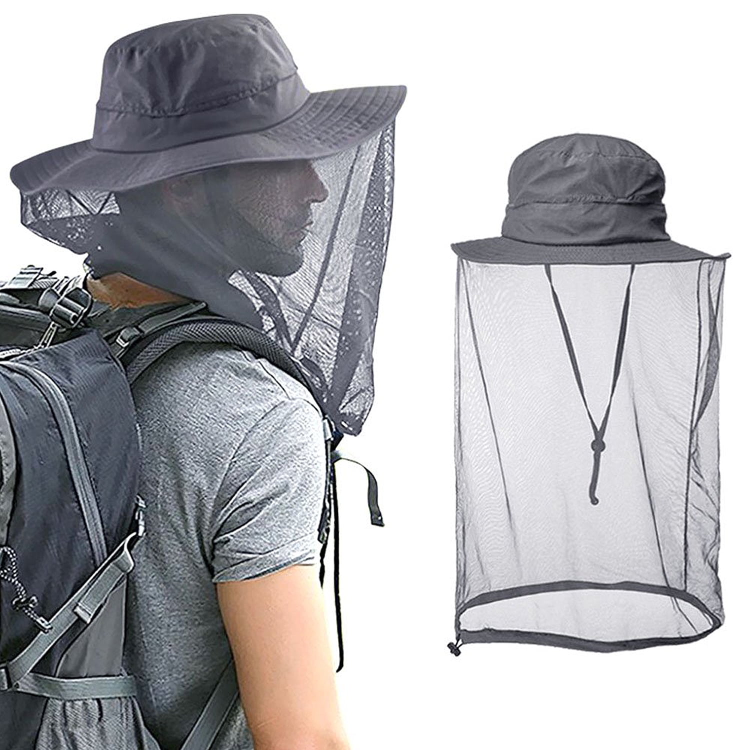 HOMEYA Mosquito Net Hat, UPF 50+ Sun Protection, Anti-Bug, for Hiking ...