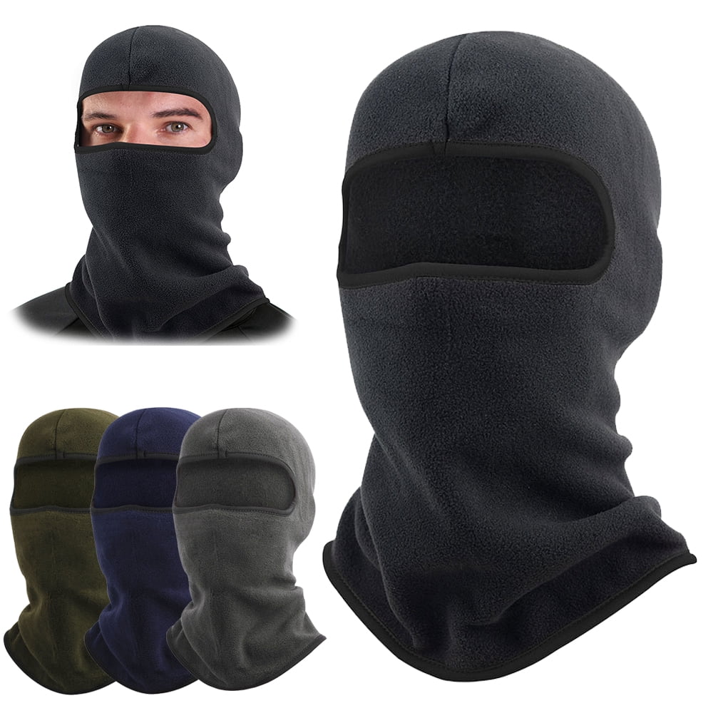 HOMEYA Polar Fleece Balaclava Winter Warm Face Mask Hood Thermal Neck ...