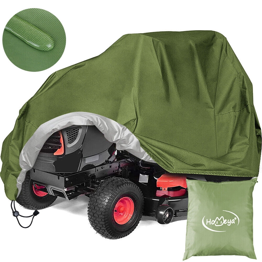 HOMEYA Heavy Duty 420D Riding Lawn Mower Tractor Cover, Waterproof, UV ...