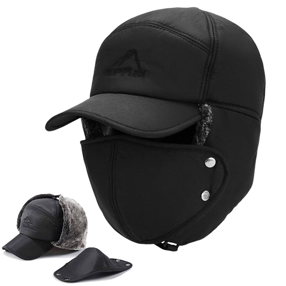 HOMEYA Winter Trapper Hat for Men and Women Unisex Trooper Hunting ...