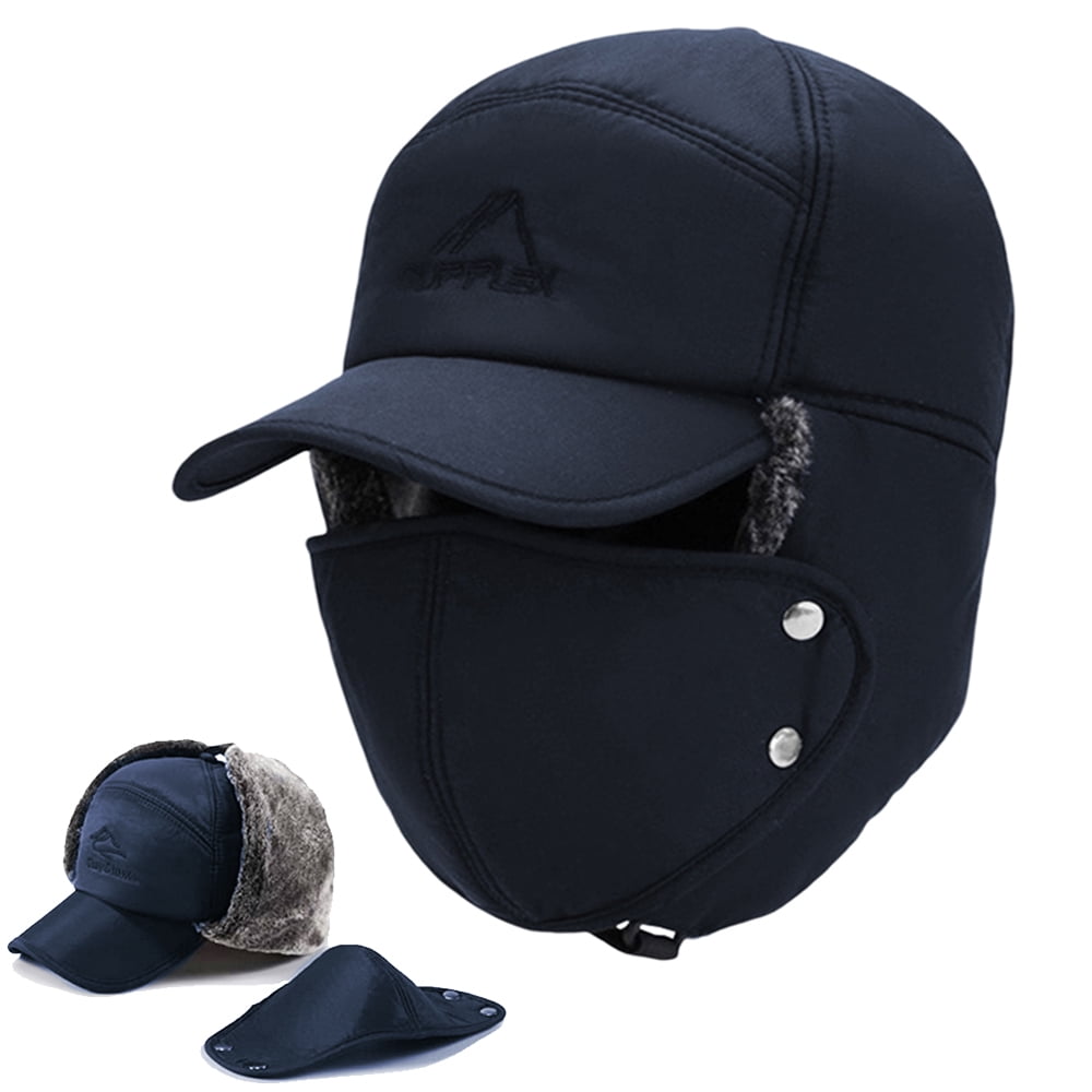 HOMEYA Winter Trapper Hat for Men and Women Unisex Trooper Hunting ...