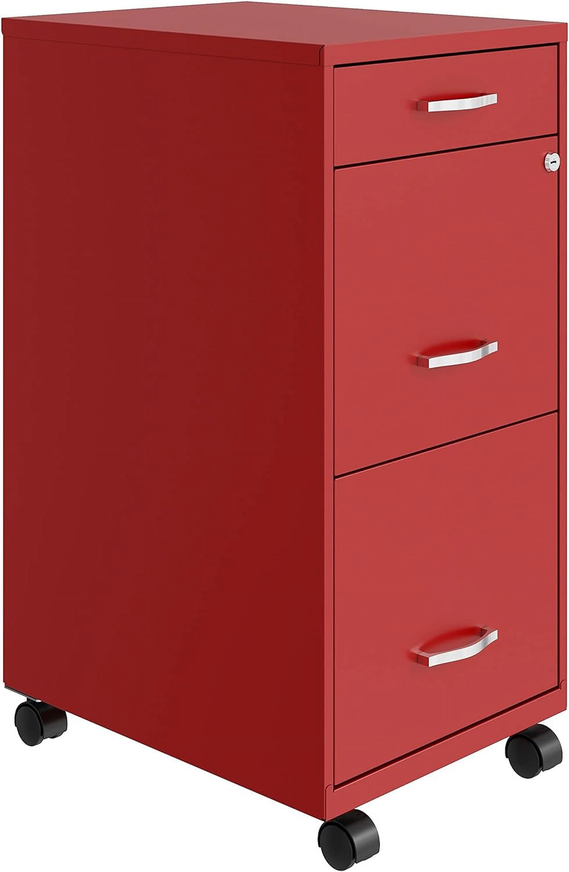 HOMEZY 18 Inch Wide Filing Cabinet Mobile Organizer with Hanging File ...