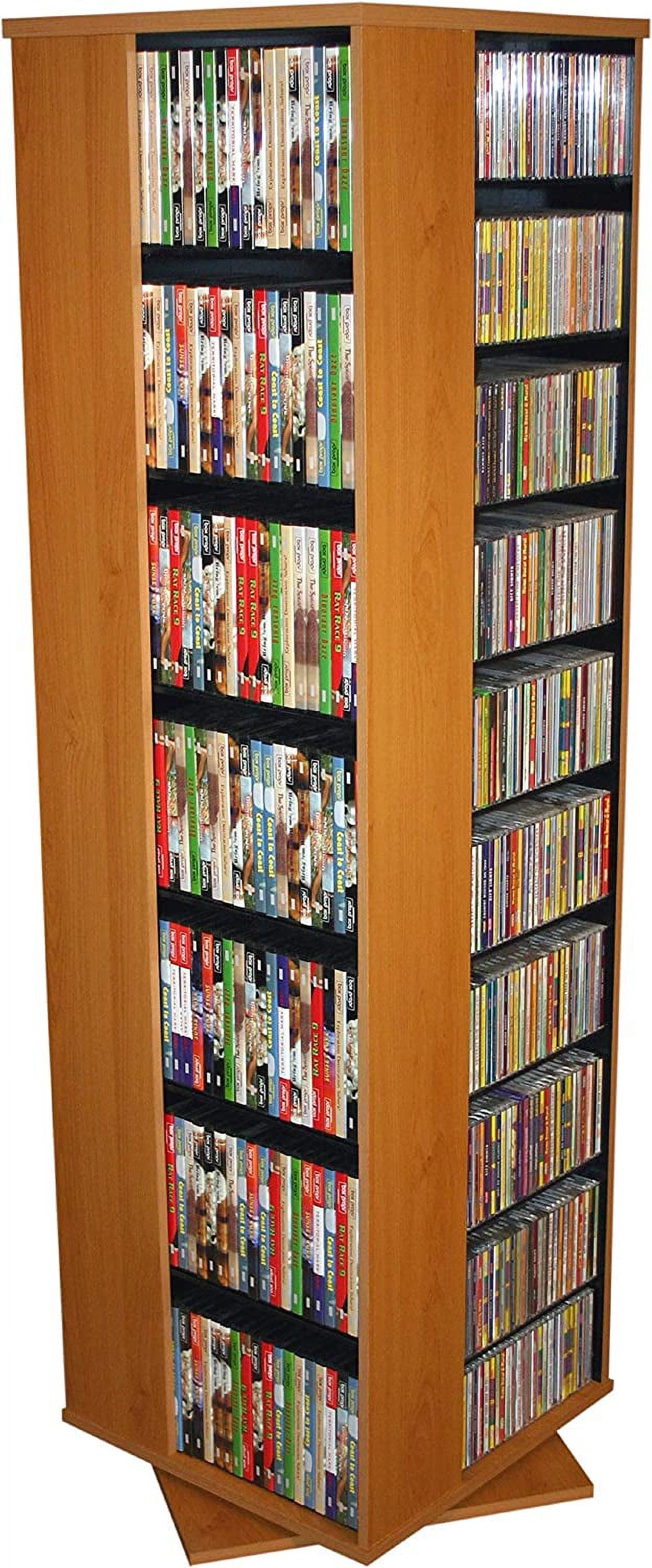 HOMEZY Revolving Media Tower 1000 - Oak - Walmart.com