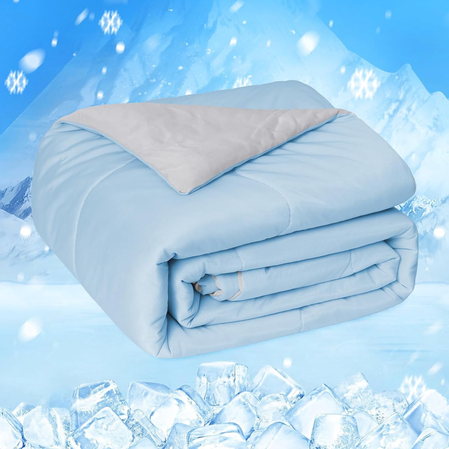 HOMFINE Cooling Comforter Japanese Double-Sided Cold Tech Fabric ...