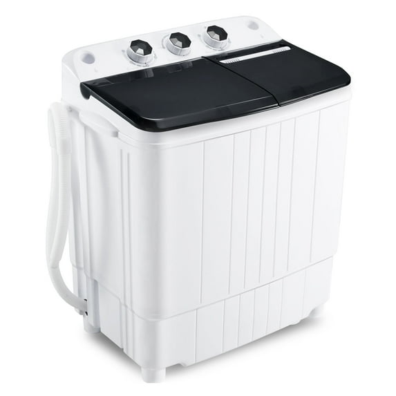HOMGUAVA Portable Washing Machine 17.6LBS Compact Twin Tub Mini Washer ...