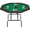 Soozier Portable Folding Top Felt Casino Card Game Table, 8 Player ...