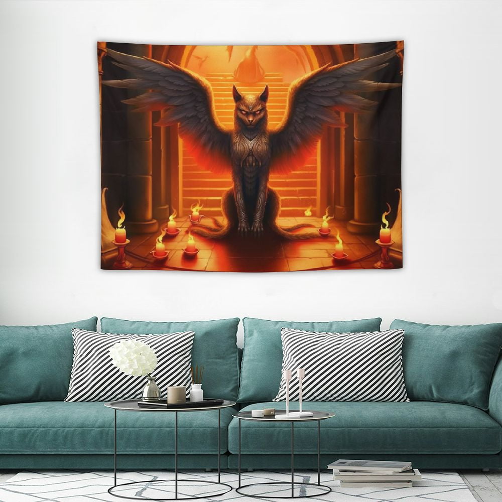 HOMICOZI Ancient Egypt Tapestry Egyptian Palace Bastet Cat Sphinx ...