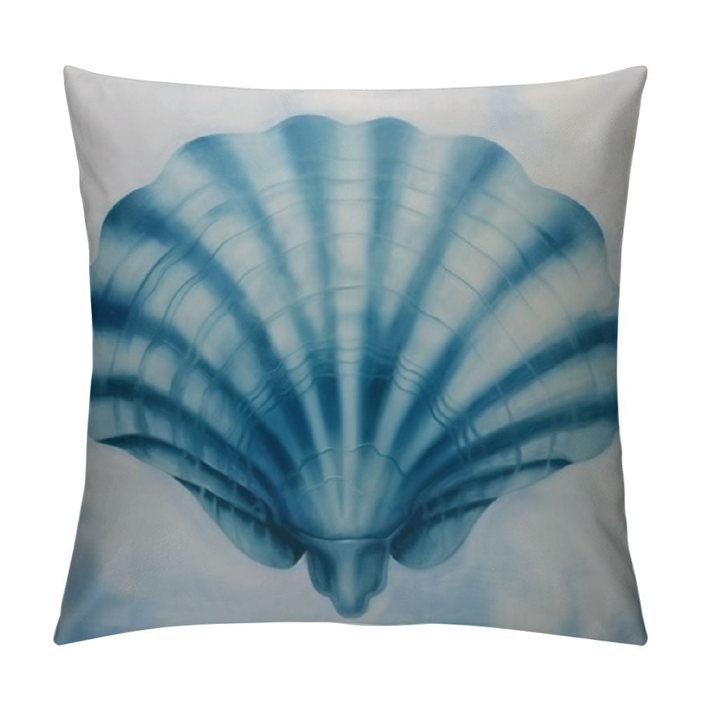 HOMICOZI Beach Pillow Covers Nautical Furniture Teal Seashell Starfish ...