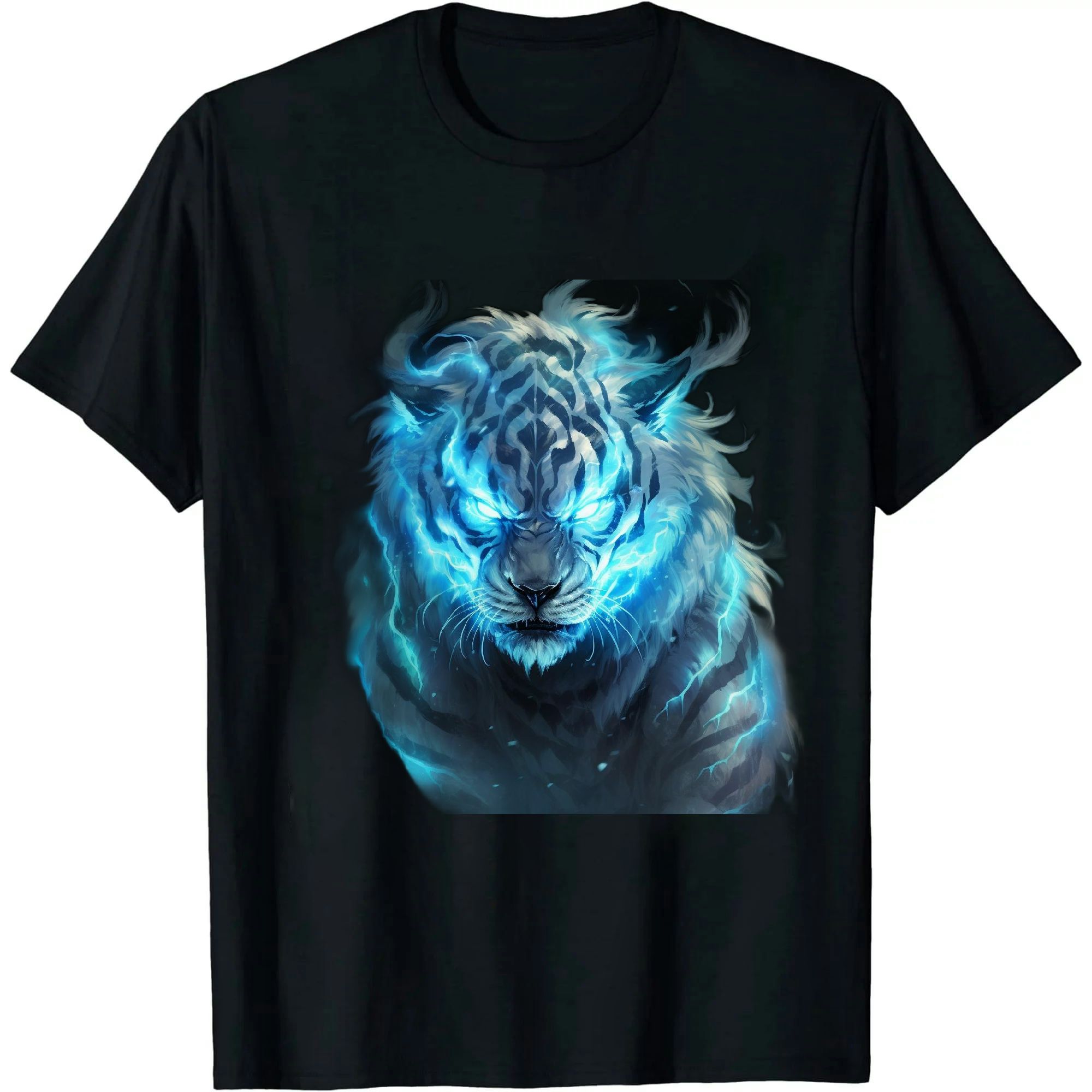 HOMICOZI Casual Lion Tiger Wolf Print T-Shirts for Men Novelty Animal ...