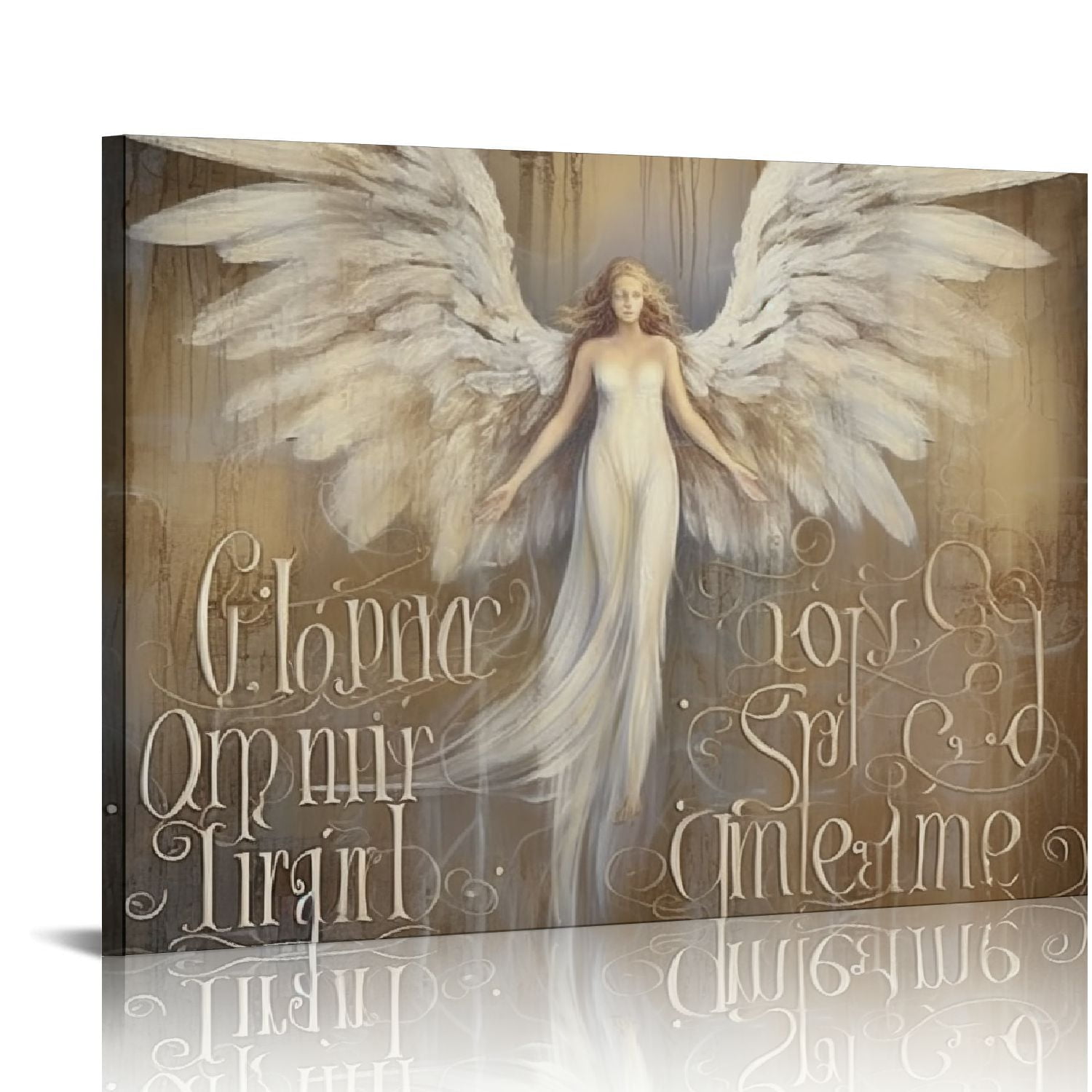 HOMICOZI Christian Wall Art Rustic Angel Wings Wall Decor Inspirational ...