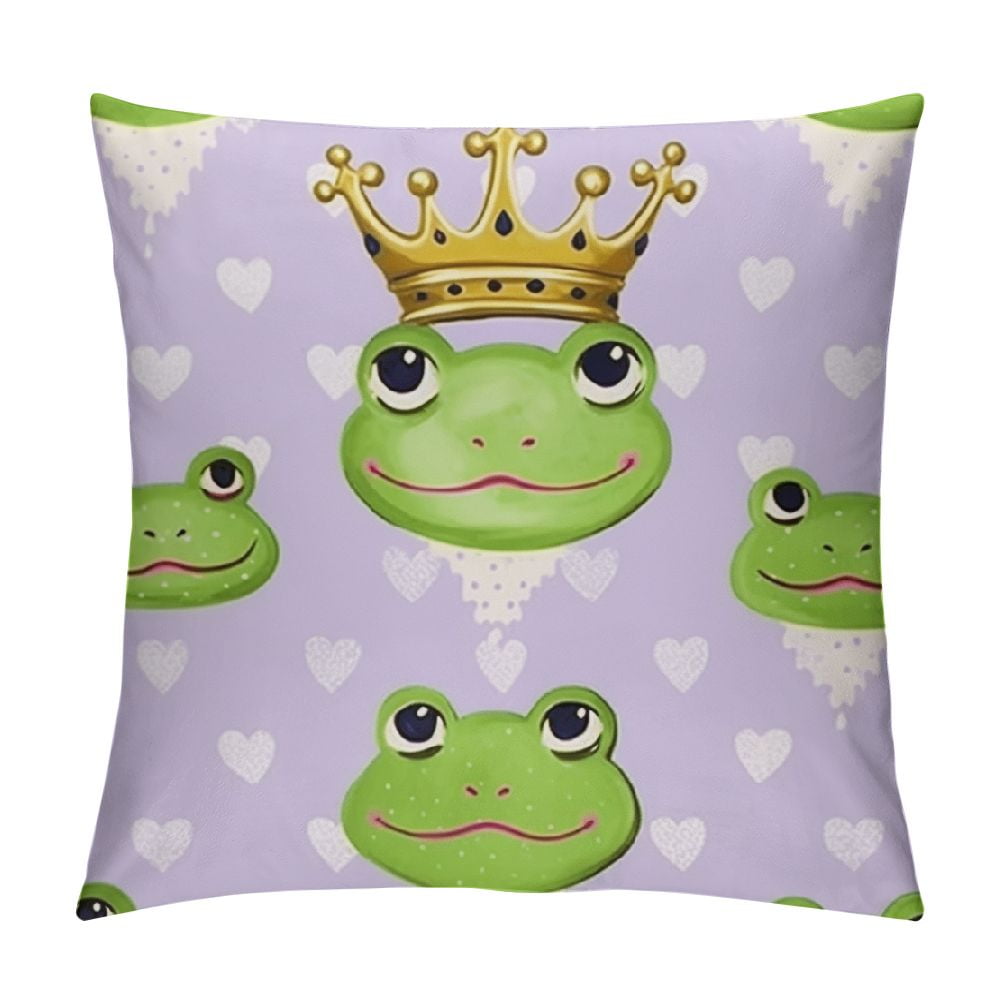 HOMICOZI Cute Frog Pillow Covers Kids Decorative Pillows Home Couch ...