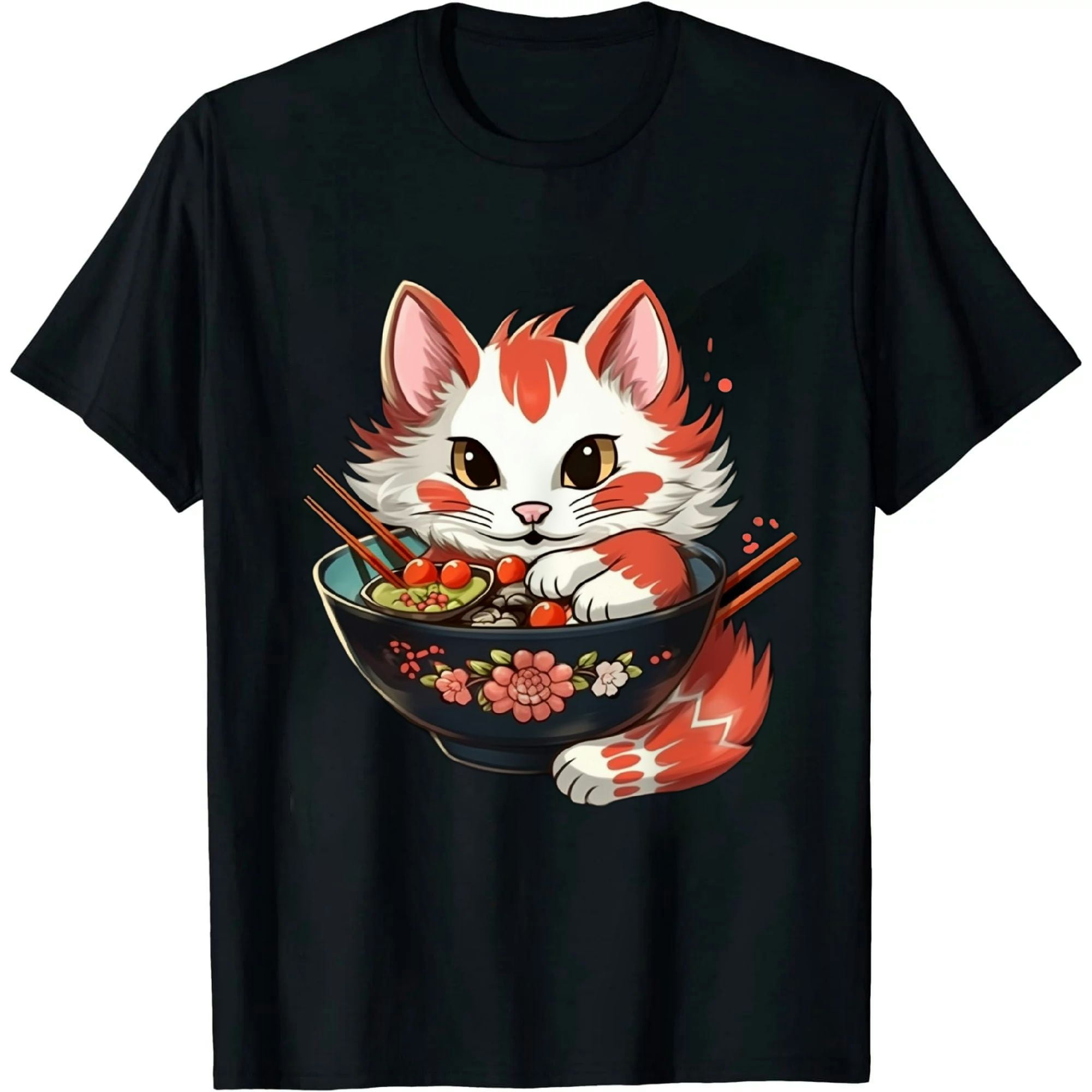 HOMICOZI Cute Kitsune Ramen Bowl Japanese Noodle Kawaii Anime Fox T ...