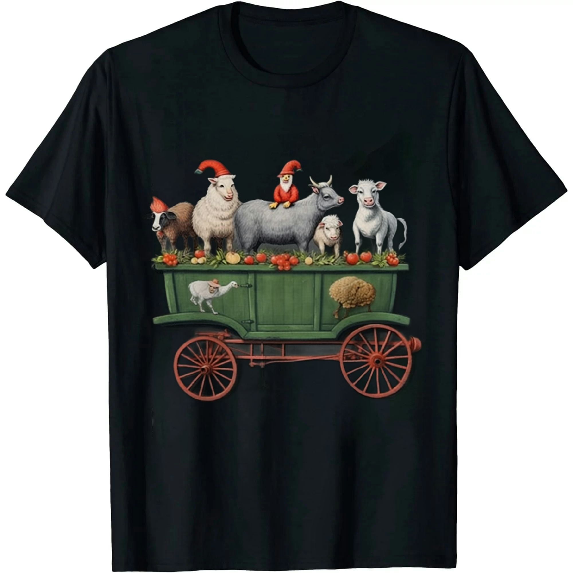 HOMICOZI Farm Animal Shirts for Women Cute Farm Life T Shirt black ...