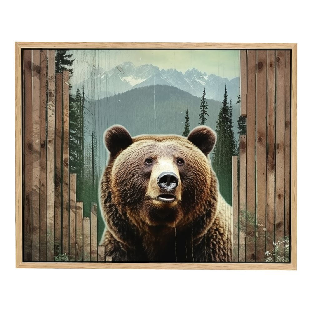 HOMICOZI Farmhouse Bear Cabin Wall Art Rustic Forest Bear Pictures Wall ...