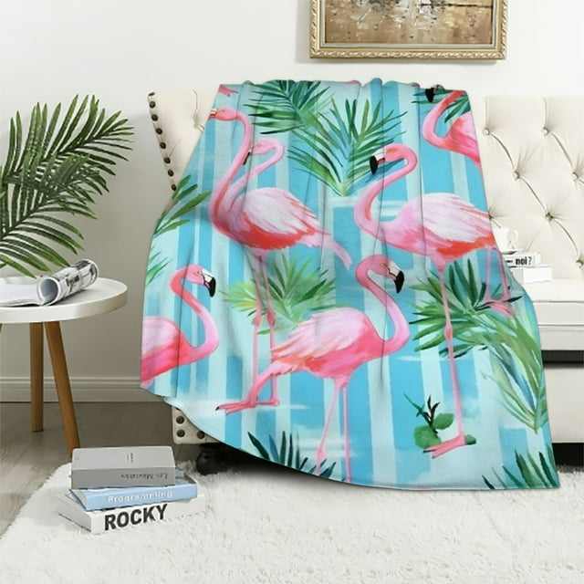 HOMICOZI Flamingo Blanket Super Soft Flamingo Throw Blanket Warm Cozy ...