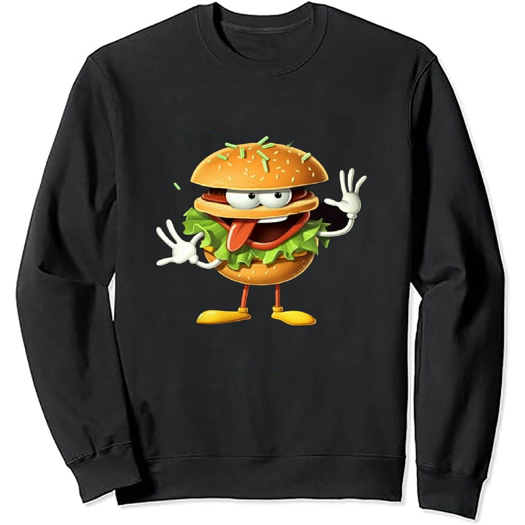 HOMICOZI Funny Hamburger Art Men Women Cheeseburger Burger Meat Eater ...