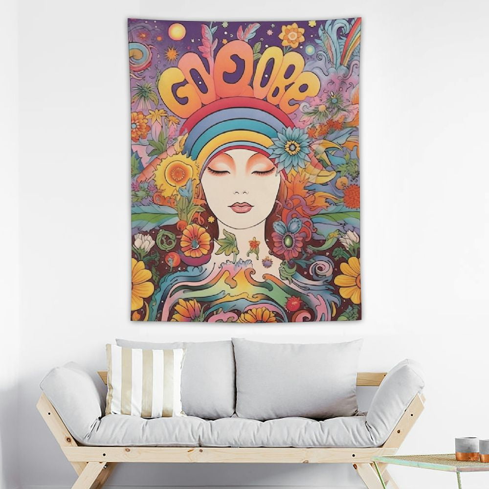 HOMICOZI Groovy Tapestry 60s 70s Groovy Vibes Party Wall Tapestry ...