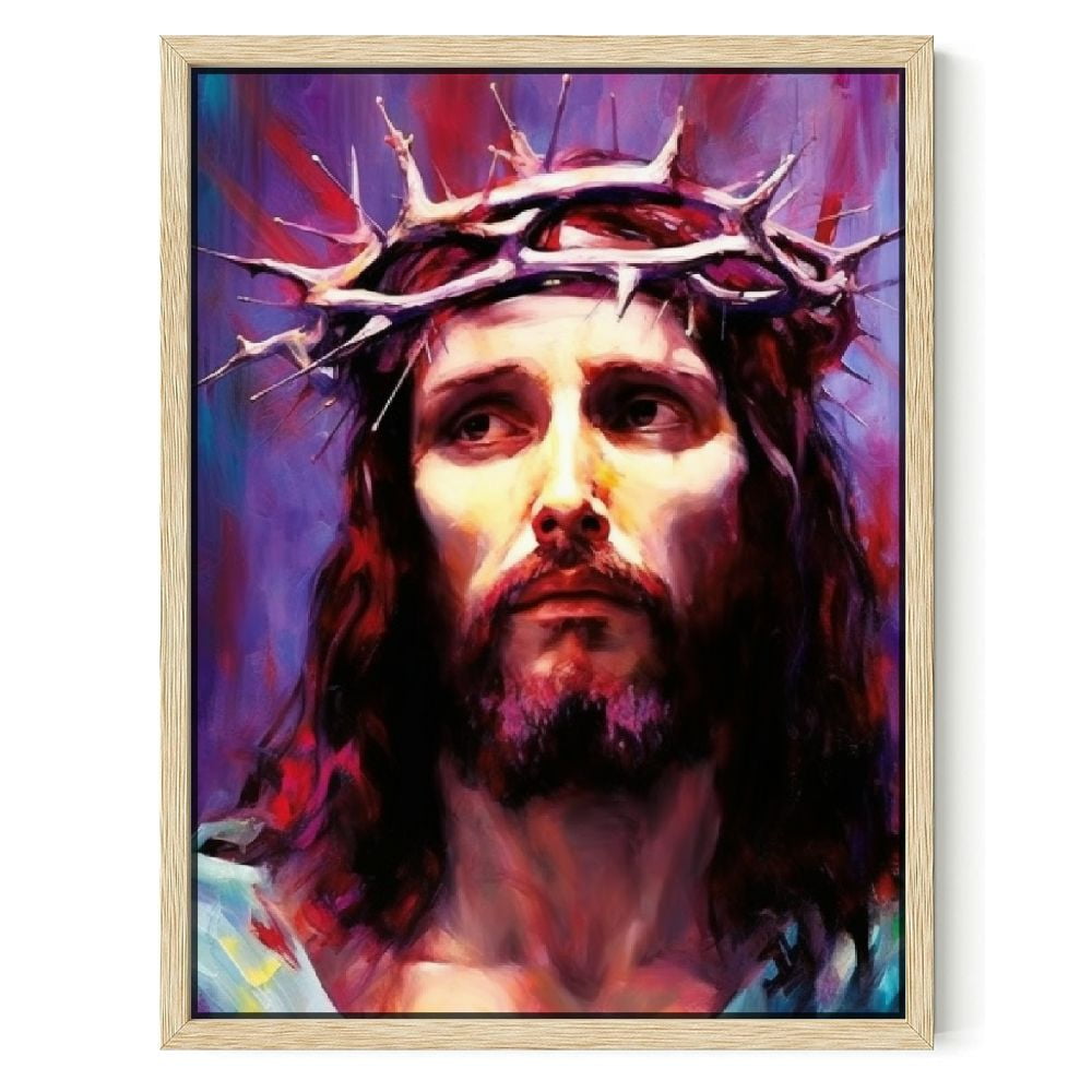 HOMICOZI Jesus Christ Wall Art Watercolor Christian Jesus Portrait Picture Canvas Abstract ...