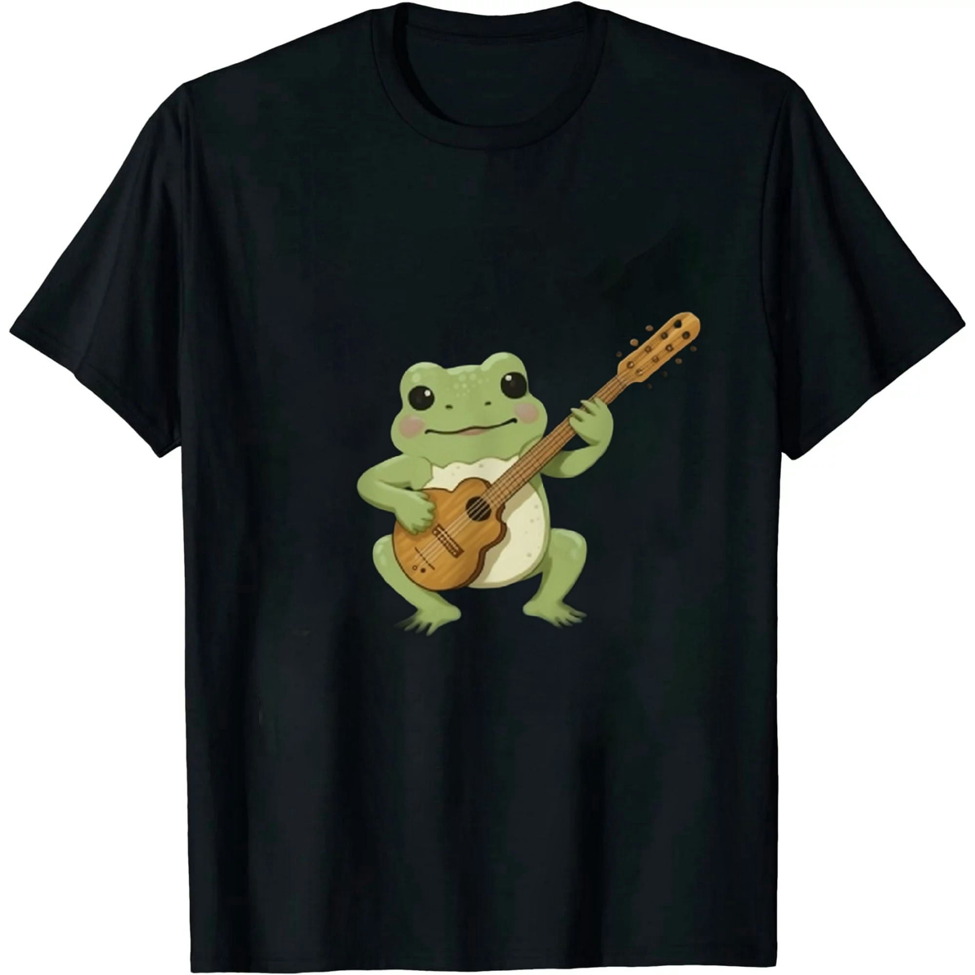 HOMICOZI Kawaii Cute Frog Banjo Butterfly Cottagecore Aesthetic T-Shirt ...