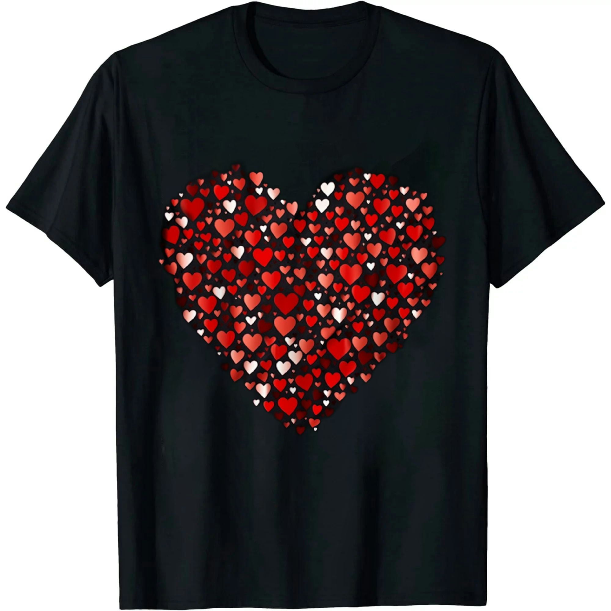 HOMICOZI Love Heart Graphic Valentine's Day For Womens Girls Kids T ...