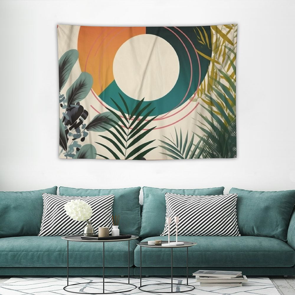 HOMICOZI Mid Century Tapestry Boho Sun Tapestry Modern Abstract ...