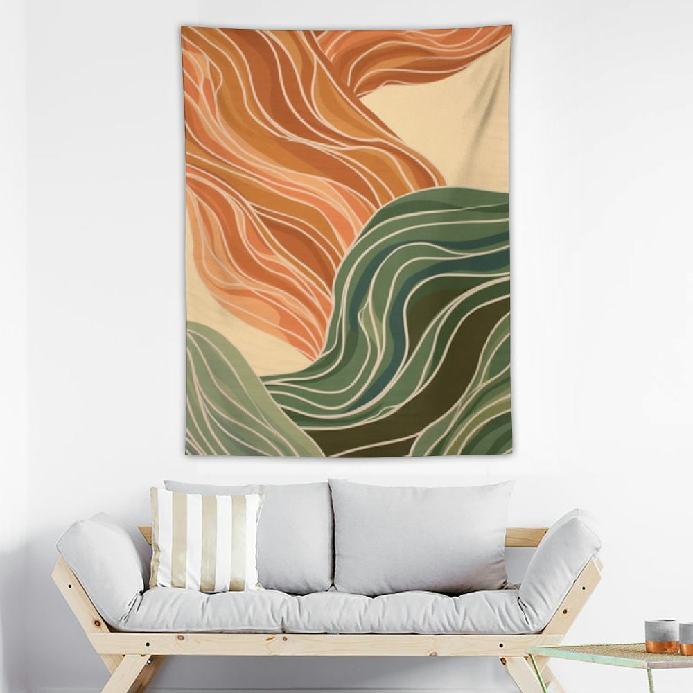 HOMICOZI Mid Century Tapestry Green Palm Leaf Tapestry for Bedroom ...