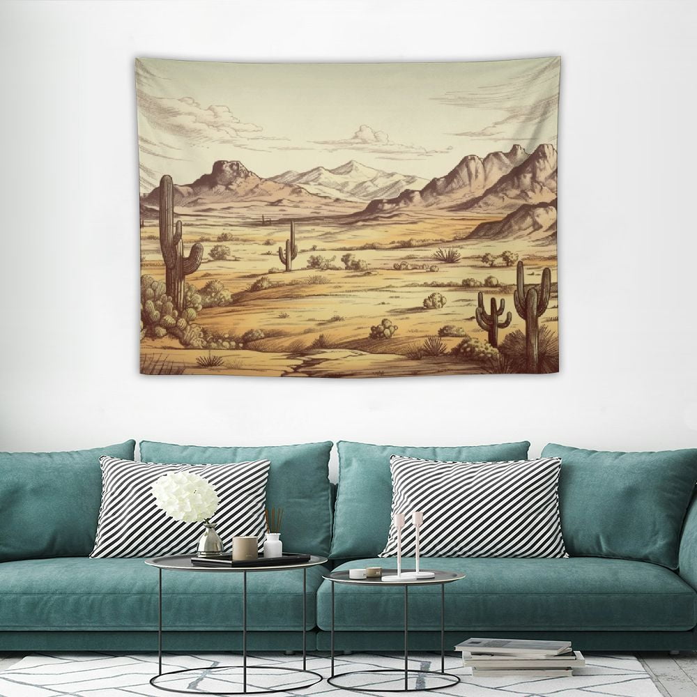 HOMICOZI Mountain Tapestry Wall Hanging Western American Wild West ...