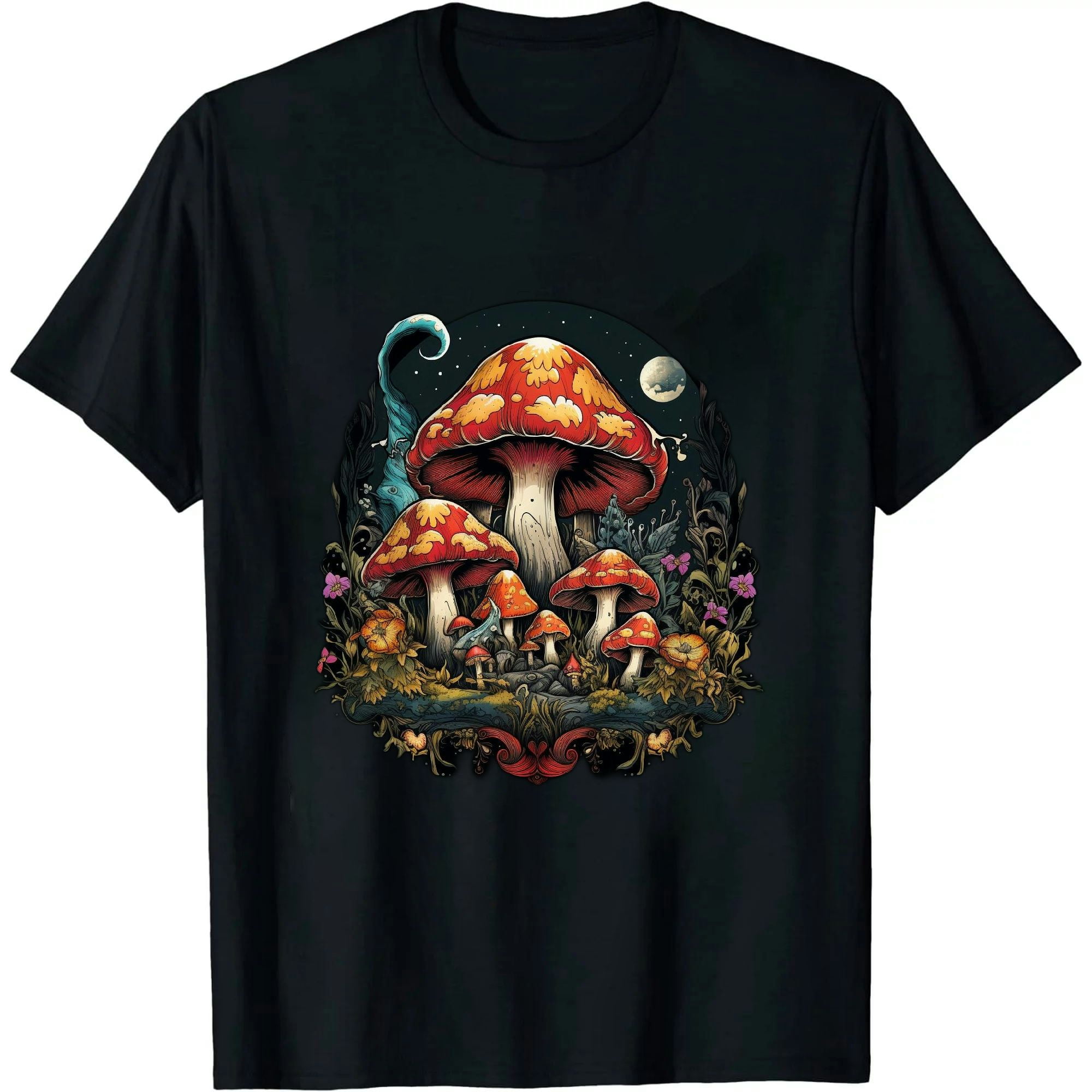 HOMICOZI Mushling Identification 2nd Edition Botanical Mushroom T-Shirt ...