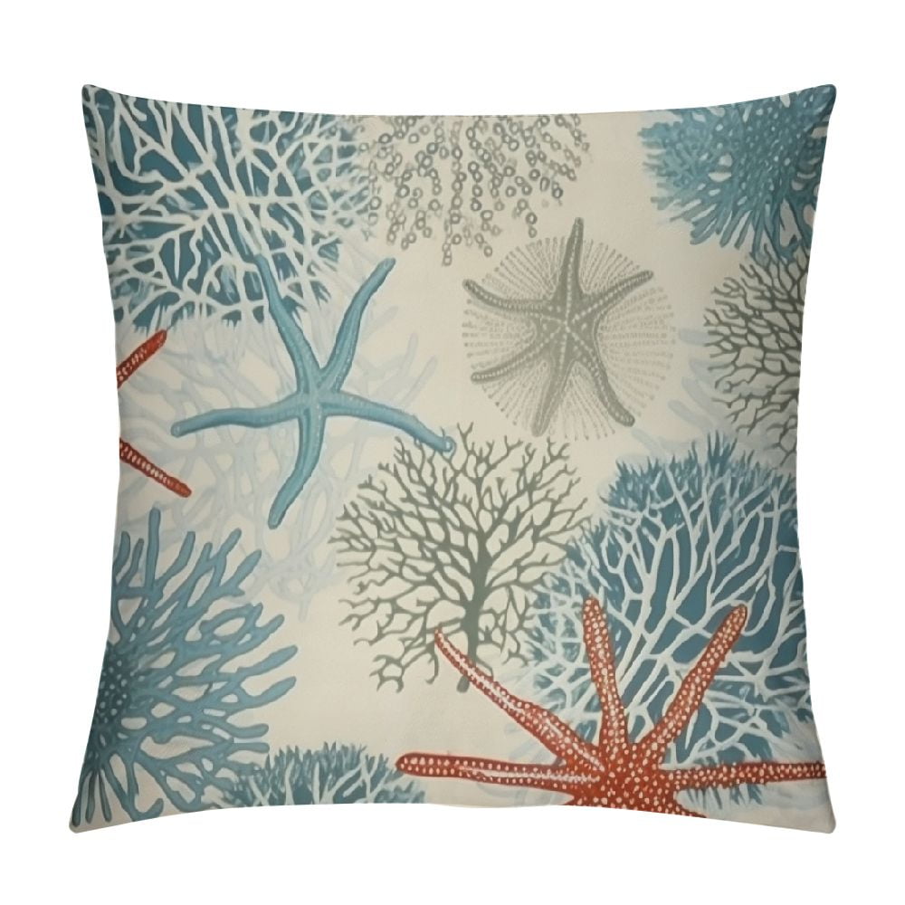 HOMICOZI Nautical Coastal Throw Pillow Covers Beach Themed Ocean ...