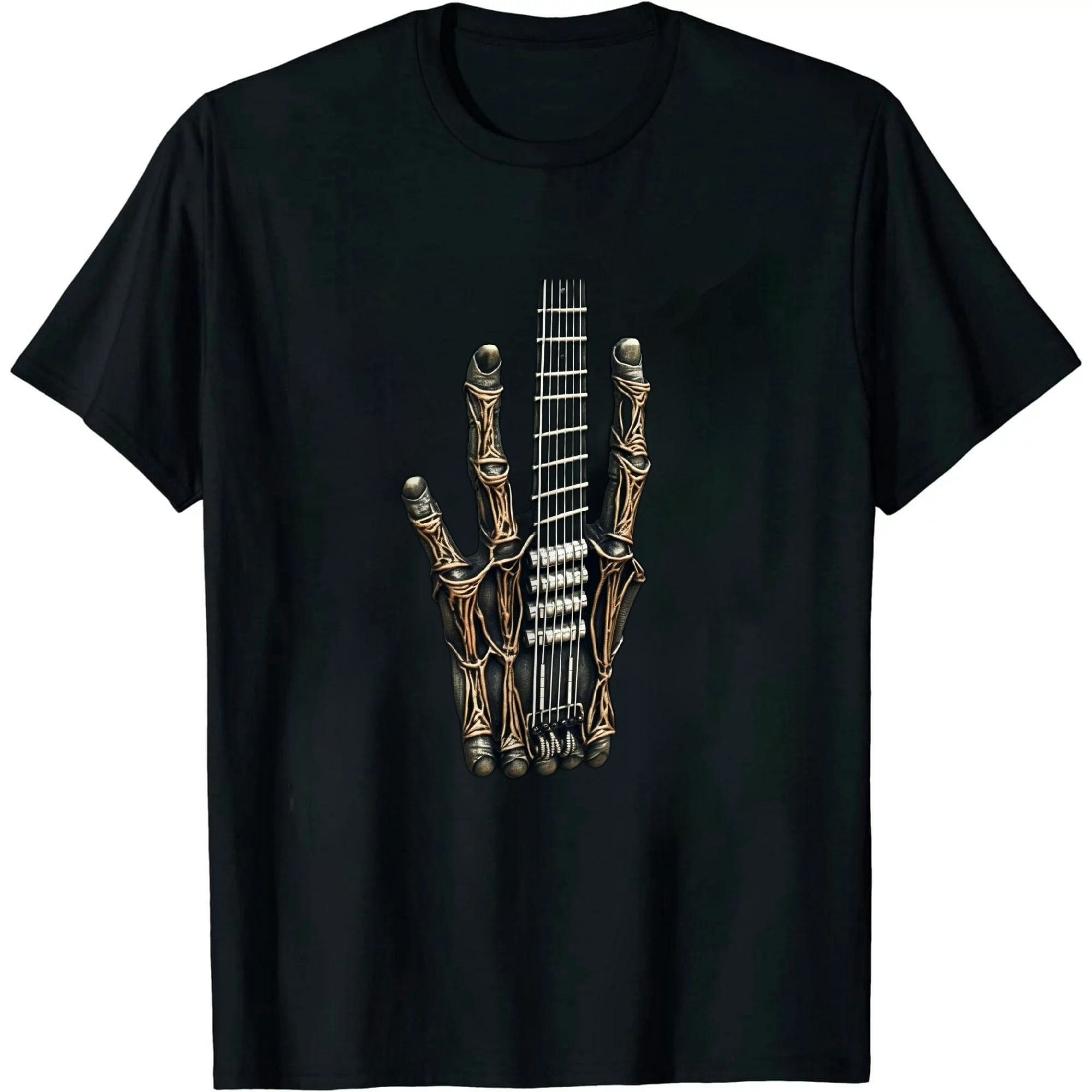 HOMICOZI Rock On Guitar Neck - Rock & Roll Halloween Skeleton Hand T ...